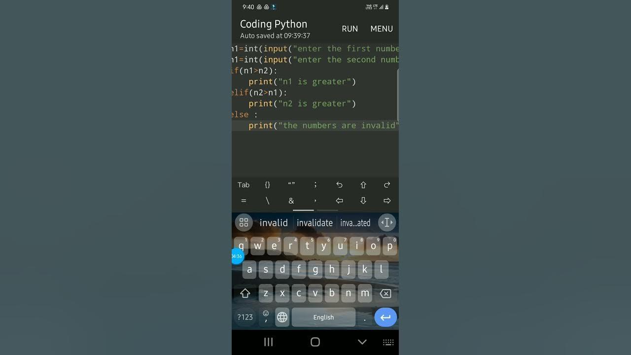 Accept any two numbers and find which one is greater. With result#python program - YouTube