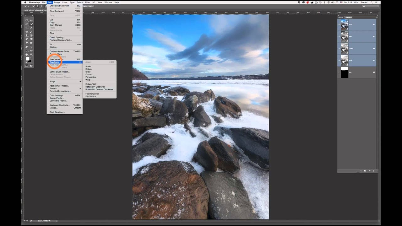 Using Photoshop's Warp Tool To Adjust Image Composition and/or ...