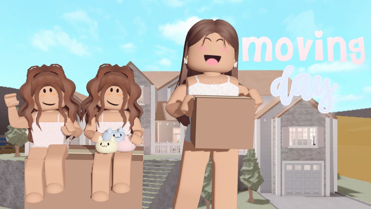Family MOVING DAY!!! || Roblox bloxburg role-play w/ voice! || Alyxiia ...