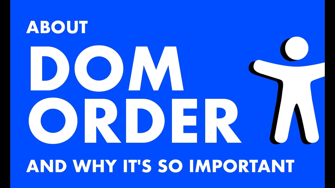 About DOM Order and Why It's So Important | Editor X - YouTube
