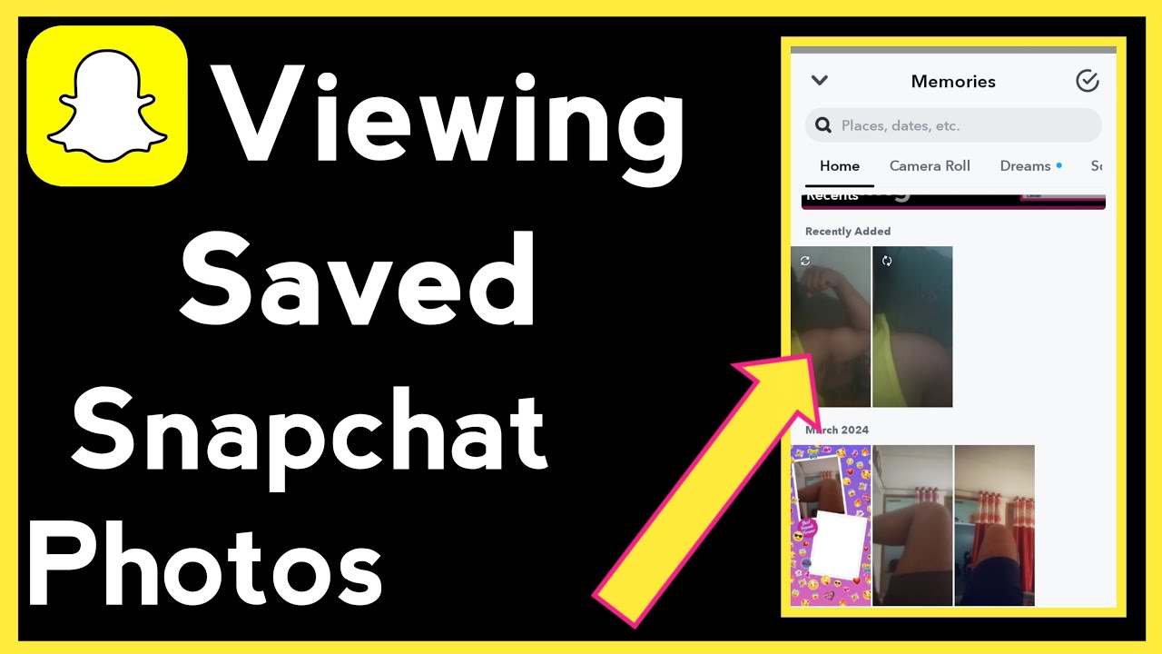 How To View Snapchat Saved Photos 2024 - YouTube