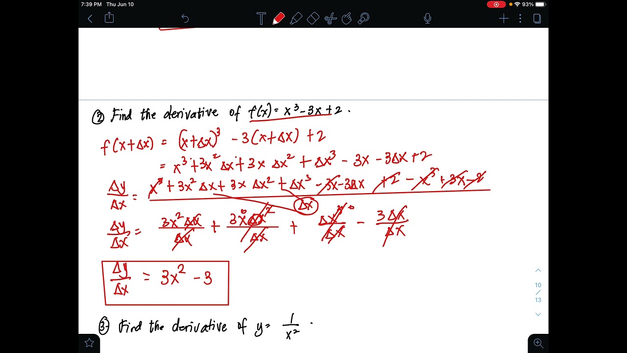 Long Derivative Method - YouTube