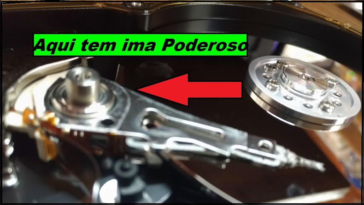 Como abrir HD e remover o Super imã/Como retirar ima de HD - YouTube