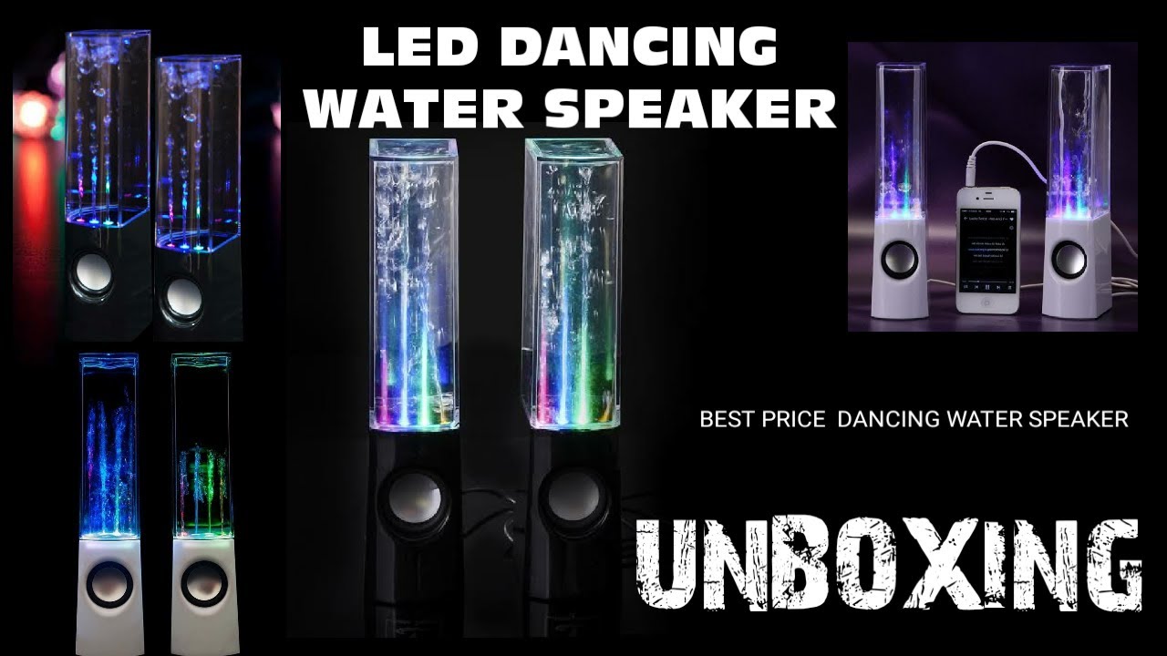 Unboxing Led dancing water speaker । Led dancing water show music ...