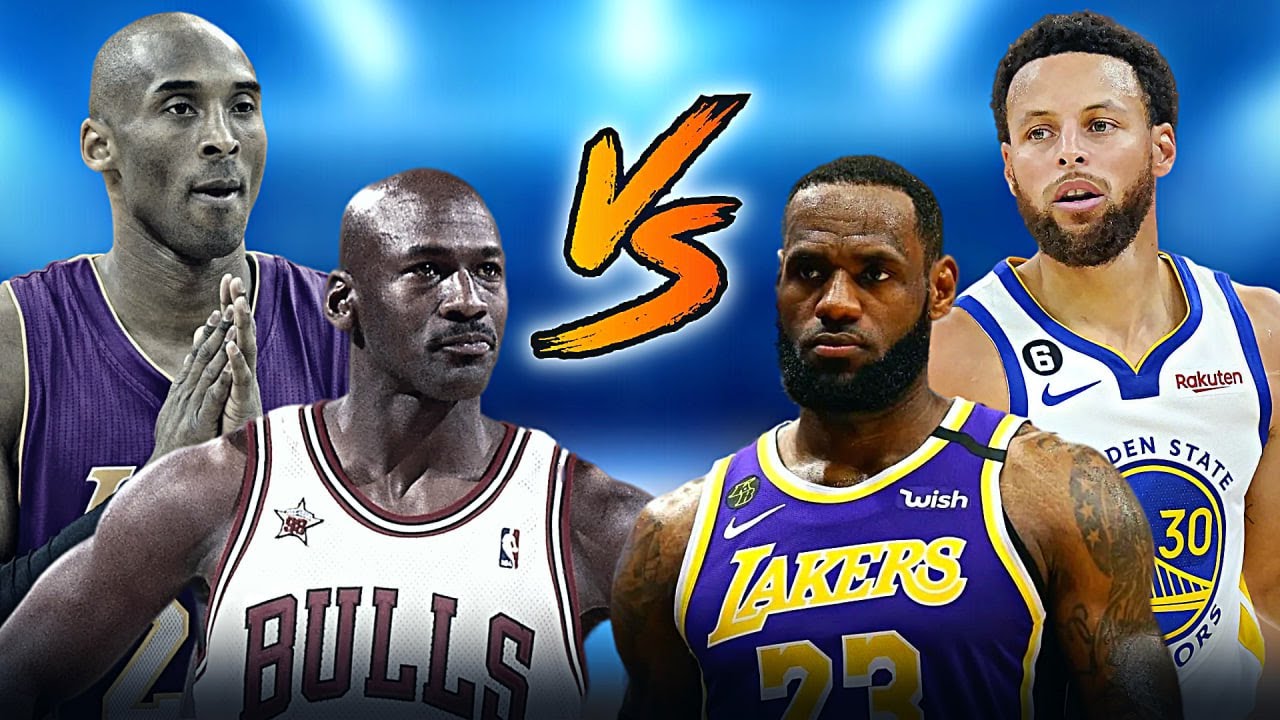 Kobe Bryant And Michael Jordan Vs Lebron James And Stephen Curry 2 Vs