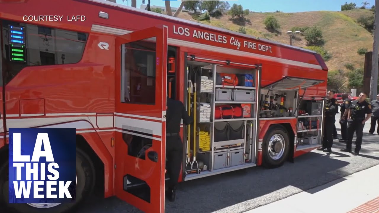 LA This Minute - LAFD's New Electric Fire Engine - YouTube