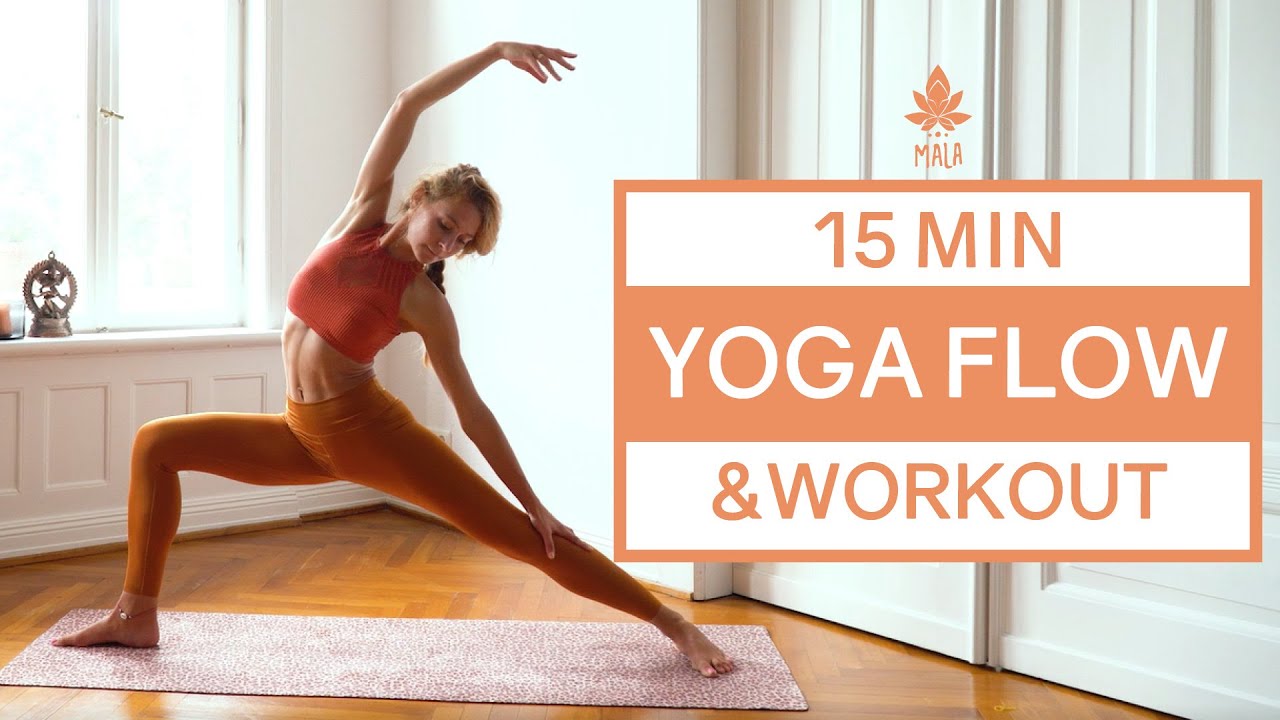 15 min easy lunch break Yoga Flow and Workout | MALA Yoga sessions ...