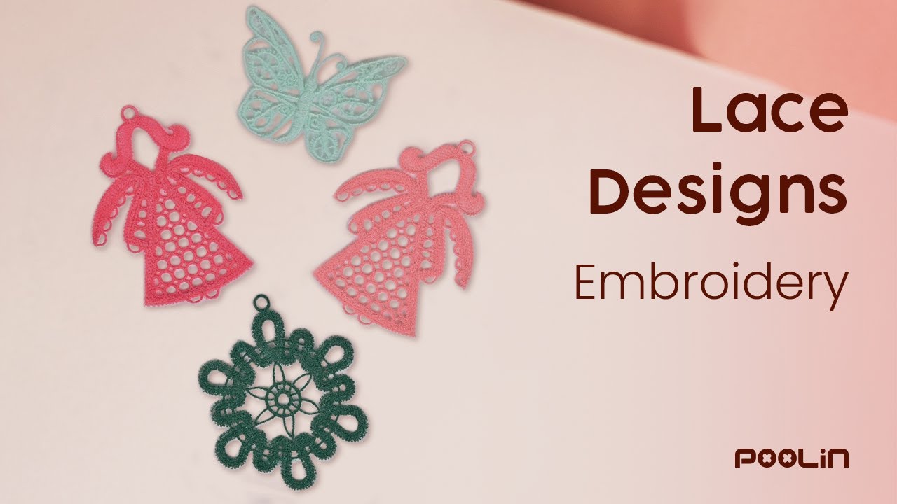 How to Embroider Freestanding Lace with PooLin EOC06 | Machine ...