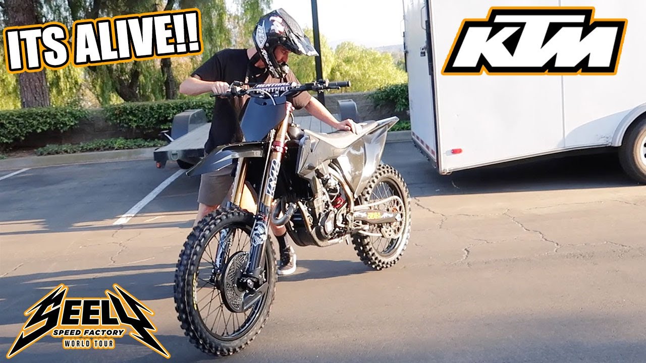 First Ride!! KTM 450 Build is complete - YouTube