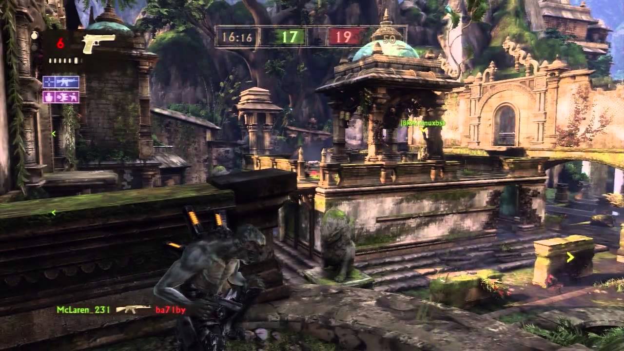 Uncharted 2 Multiplayer #3: TDM on Lost City - YouTube