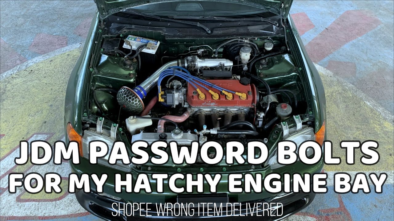 JDM PASSWORD BOLTS FOR ENGINE BAY, SIMPLE MODS THAT MAKES YOUR ENGINE ...