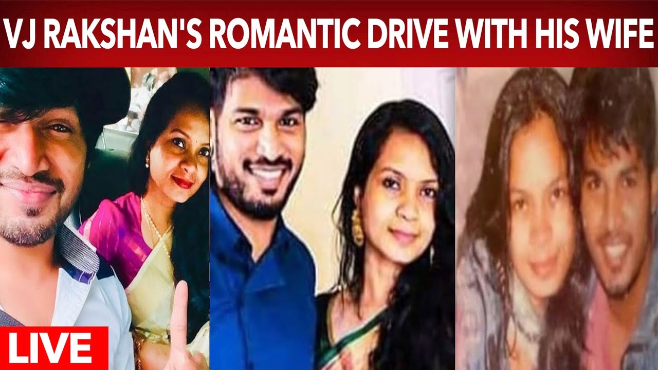 VJ Rakshan's Cute Romantic Drive With His Wife ️ | Cooku With Comali I ...