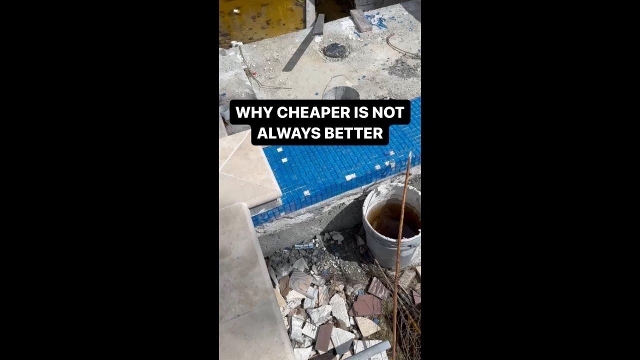 Cheaper is not always better! | We Build Your Pool Right the First Time ...
