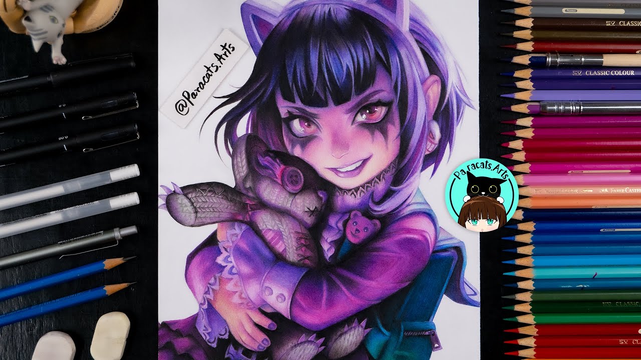 Drawing : Goth Annie - League of Legends - YouTube