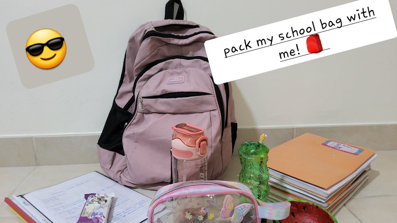 pack my school bag with me!! - YouTube