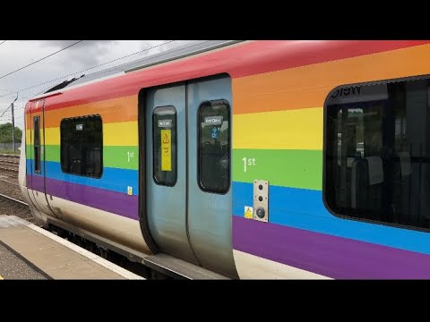 Thameslink Pride Train 700155 Departing Sandy @midlandstrainspotting ...