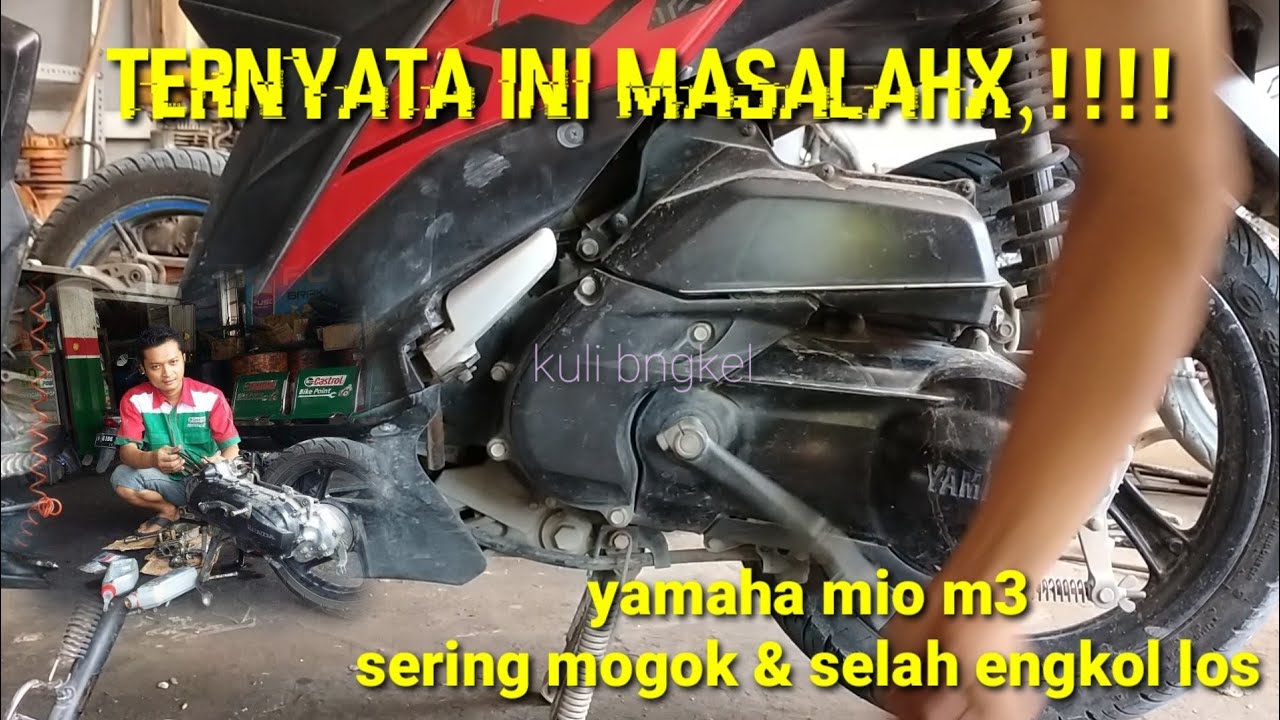 tutorial//cara mengatasi Mio M3 sering mati mndadak dan los engkol ...