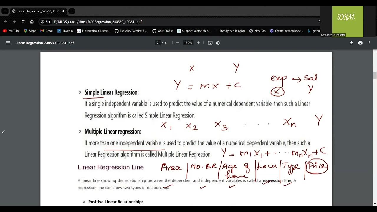 What is linear regression||Complete Linear Regression in 15 minutes ...