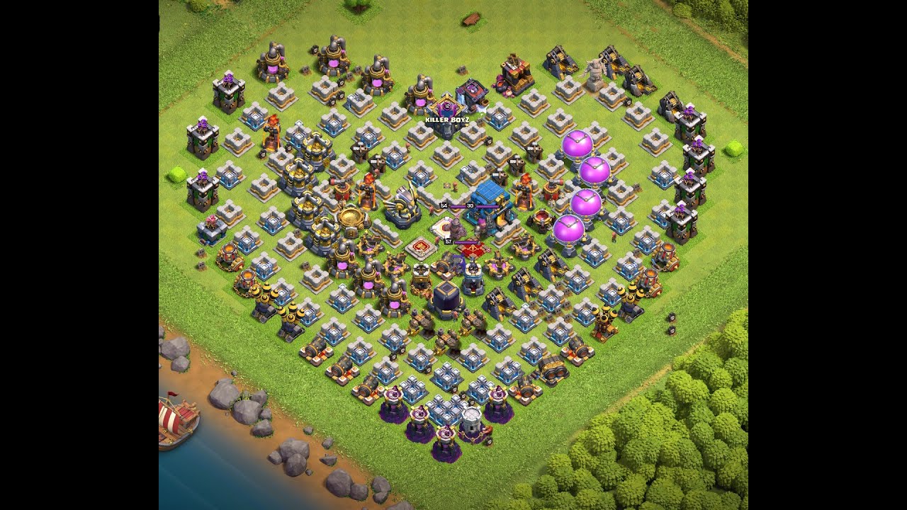 Destroy base love #coc - YouTube