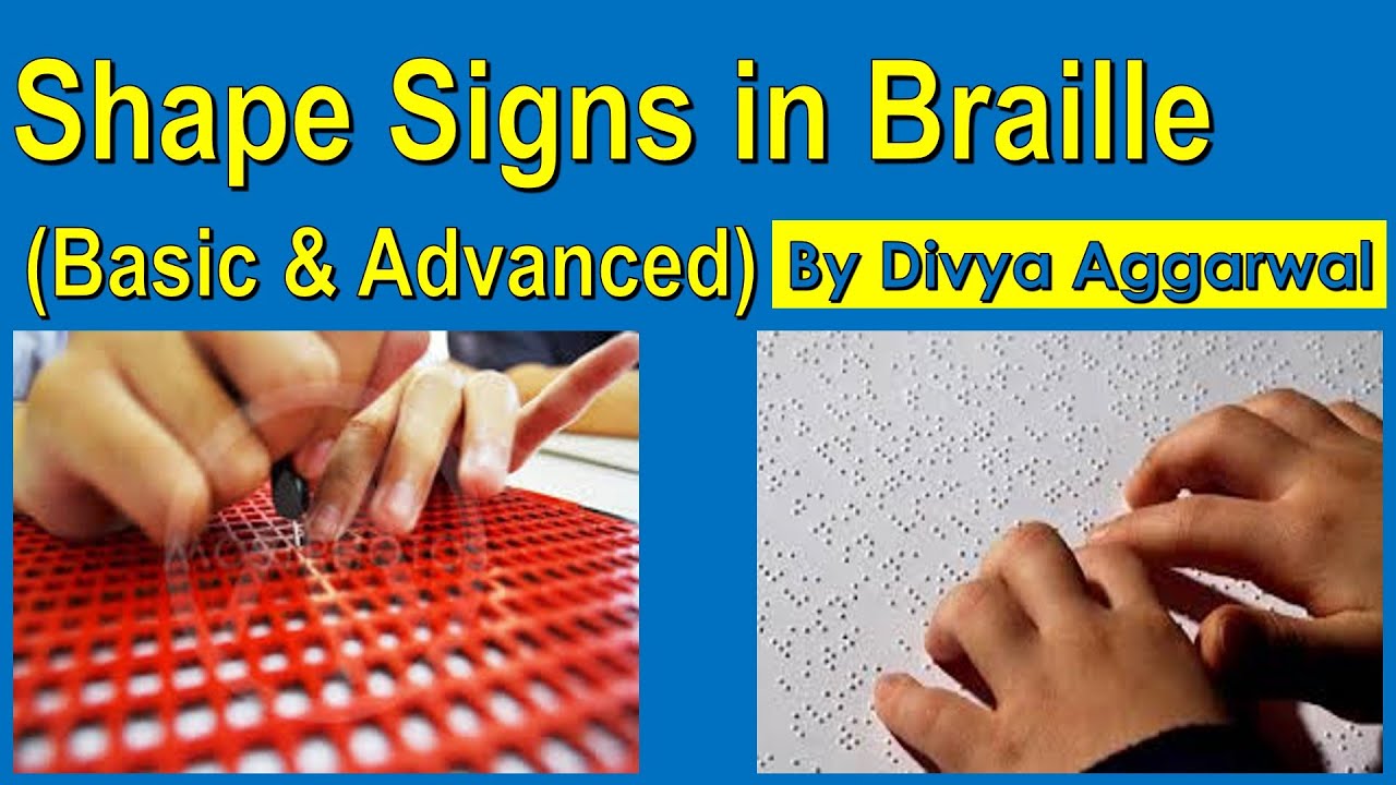 Basic & Advanced Shape Sign | Maths Braille | 4th Semester - YouTube