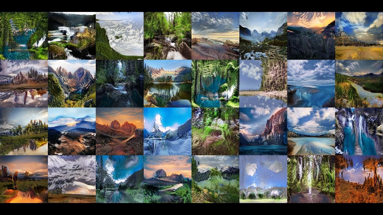 StyleGAN Landscapes Interpolation - YouTube