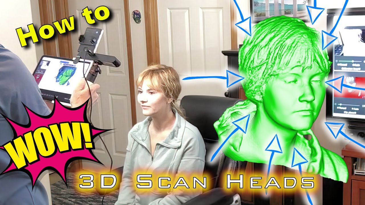 How to scan head with a revopoint 3d scanner to use to make a custom ...