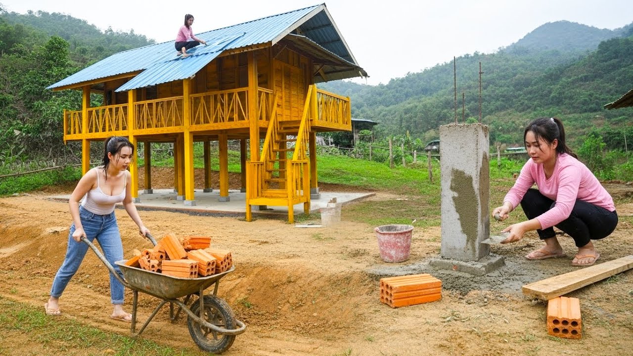 Smart Rural House Design – Building a Wooden and Concrete Home with Low ...