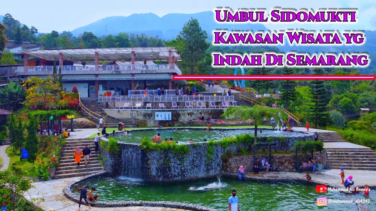 Kolam Renang wisata umbul Sidomukti | View Drone Dji 2021 - YouTube