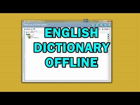 How to used a English Dictionary APP without internet FOR WINDOWS - YouTube