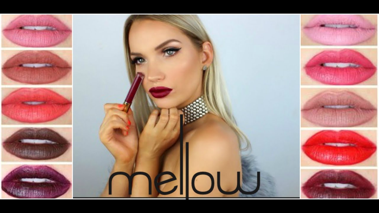 Mellow Cosmetics ♡ LIP SWATCH & FIRST IMPRESSIONS | Natalie Boucher - YouTube
