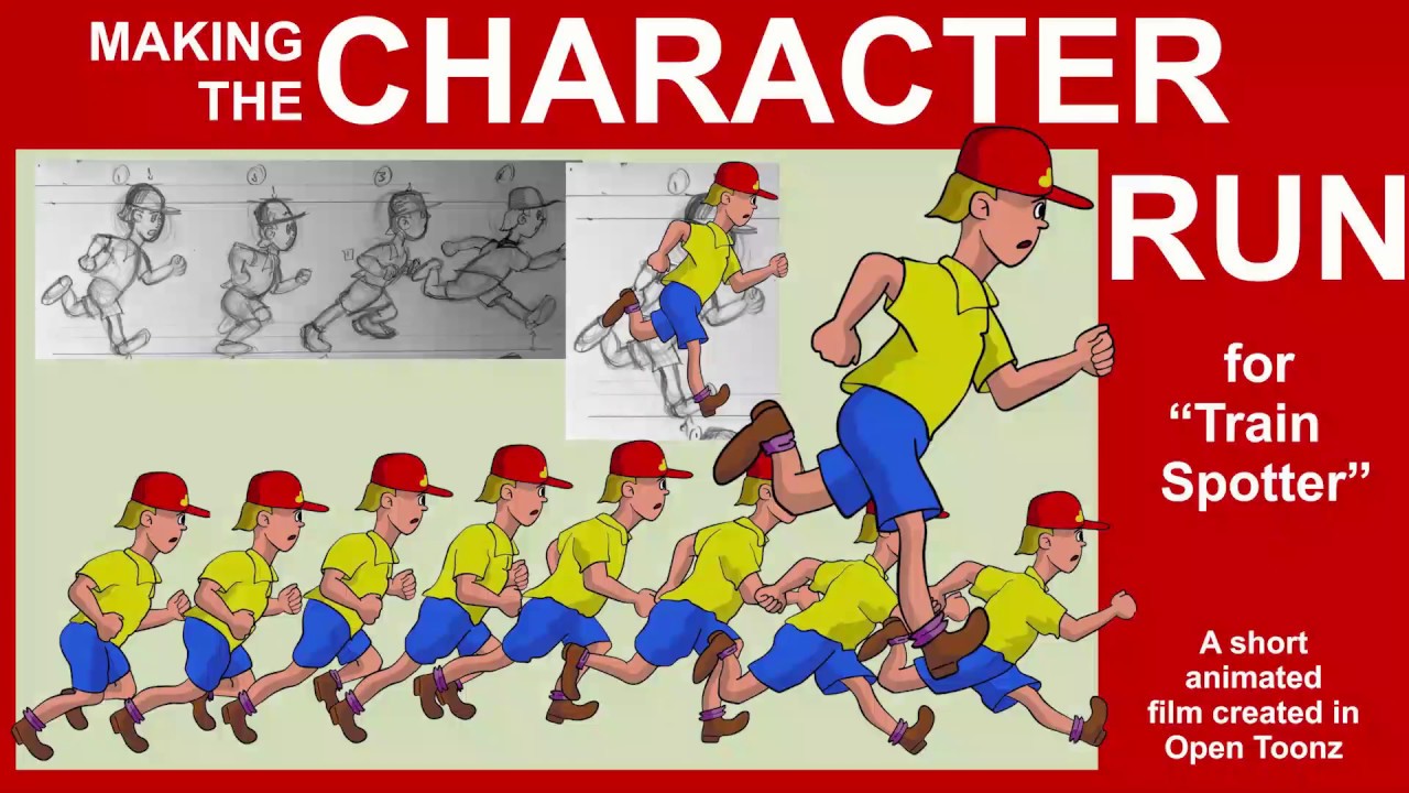 OpenToonz 2D animation - Run Cycle created in OpenToonz - 2D Animation ...