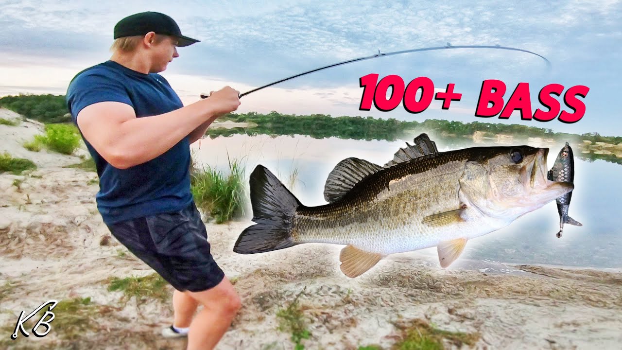 Catching 100+ Bass At Abandoned Quarry Pond! - YouTube