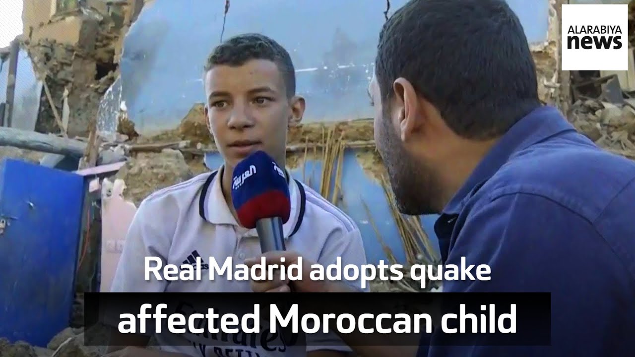 Real Madrid adopts quake-affected Moroccan child - YouTube