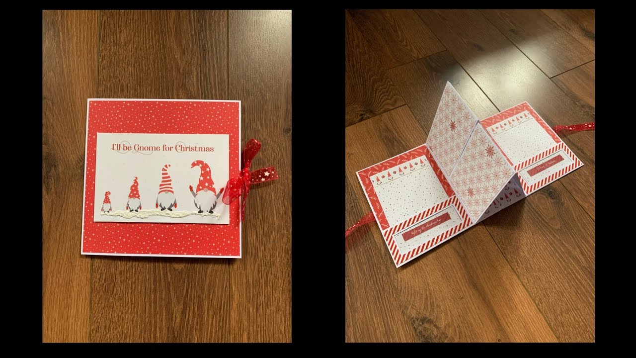 TUTO SCRAP Carte Pop Up #6 scrap Gnome 🎅 - YouTube