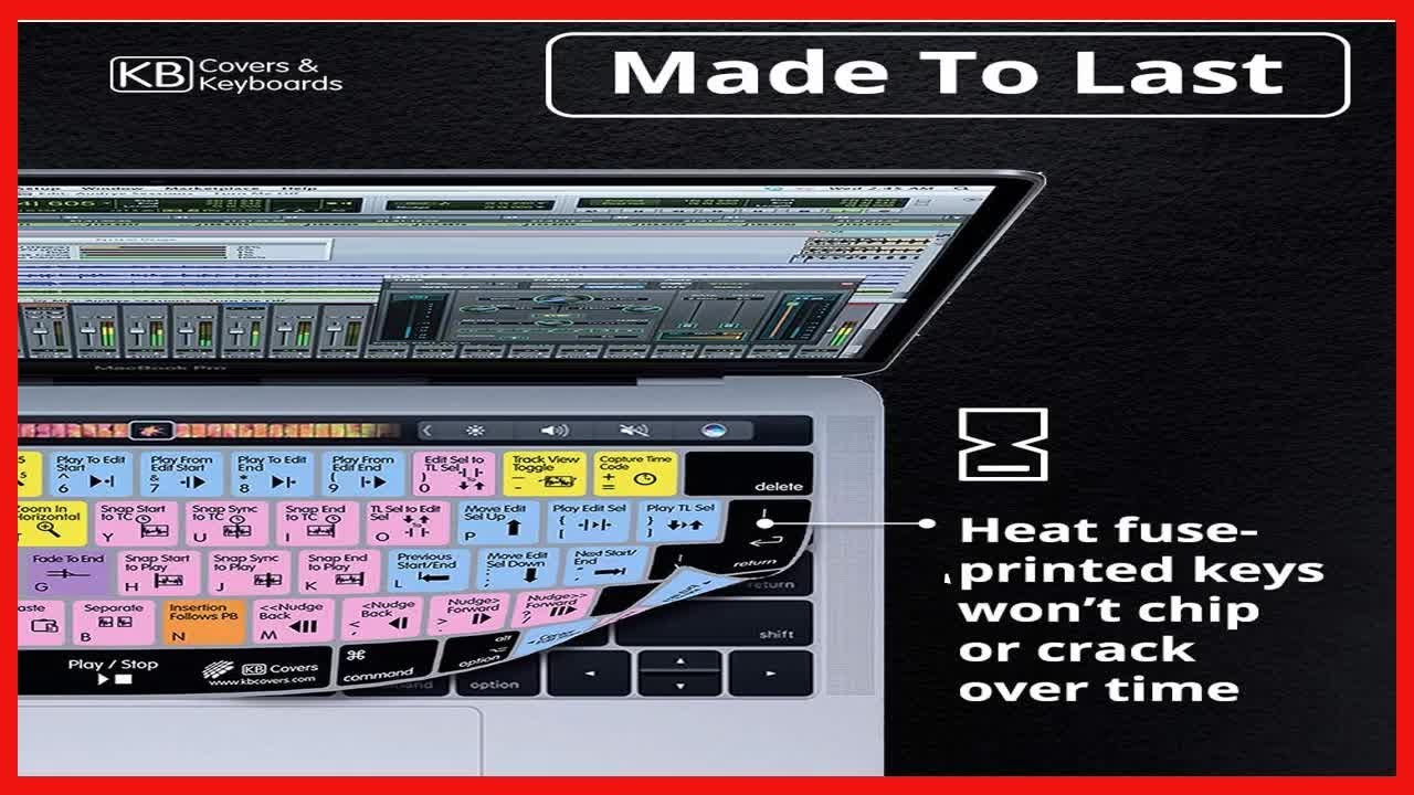 KB Covers Avid Pro Tools Keyboard | Editing Keyboard with USB Port ...