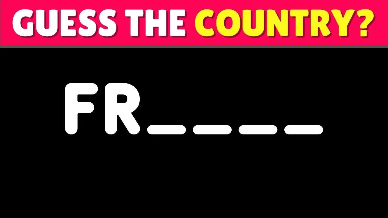 Guess The Country By First 2 Letters | Country Quiz - YouTube