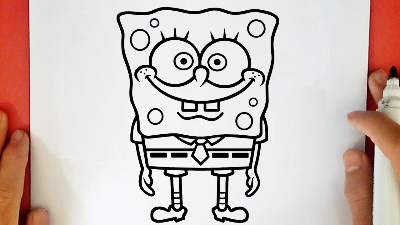 HOW TO DRAW SPONGEBOB SQUAREPANTS - YouTube