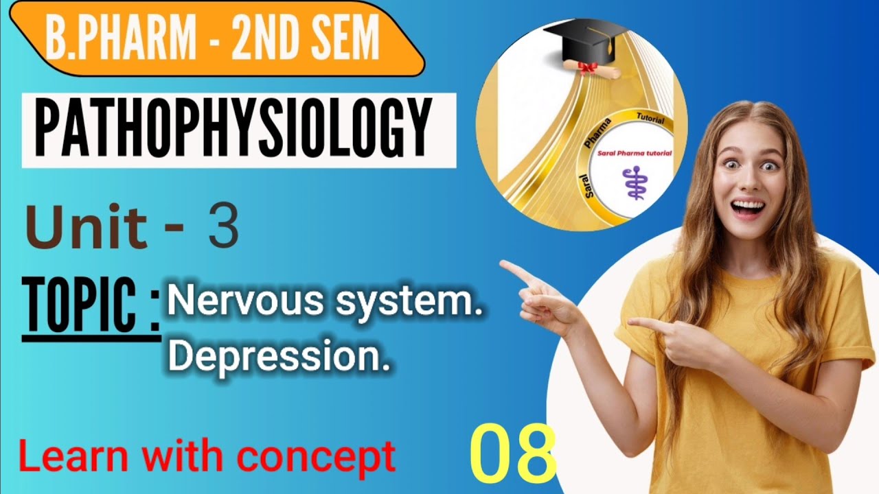 Pathophysiology|| Depression|| Types of depression|| Sign& Symptoms||B.pharma - YouTube
