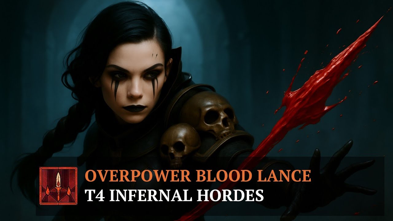 Diablo IV - Season 6 - T4 Hordes Blood Lance Gameplay - YouTube