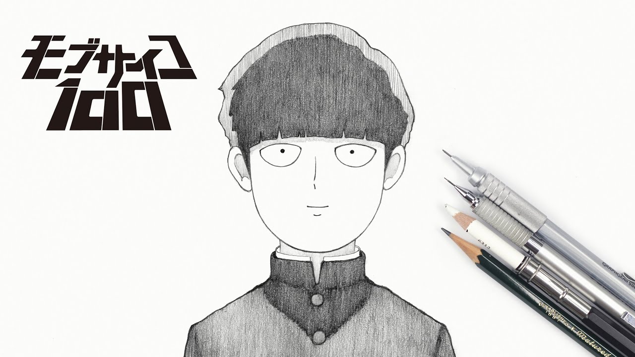 How to draw Kageyama Shigeo | Mob Psycho 100 | モブサイコ100 | かげやま しげお | 如何 ...