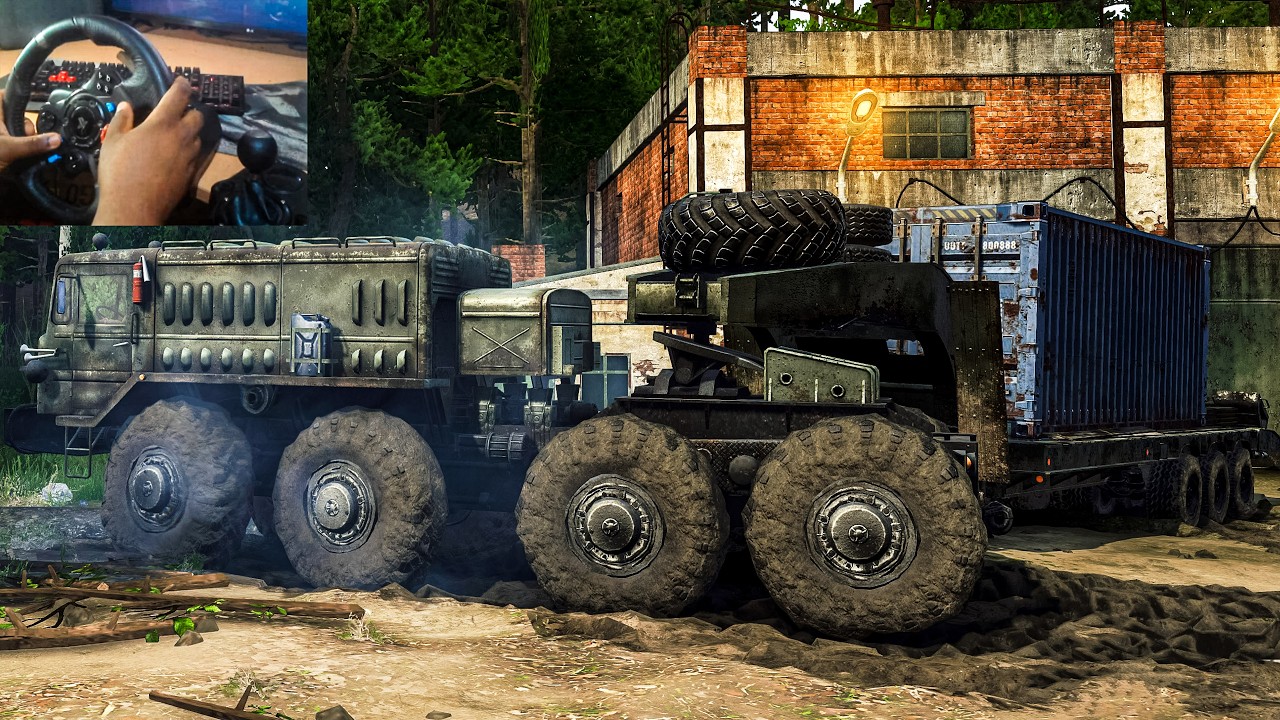 MAZ 535 Garage Delivery MudRunner Coast Map 4K60 Logitech G29 & Shifter Gameplay - YouTube