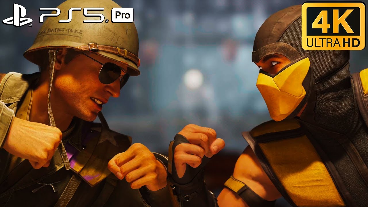 JOHNNY CAGE VS SCORPION | PS5 PRO | 4K60 ULTRA HD | HDR - YouTube