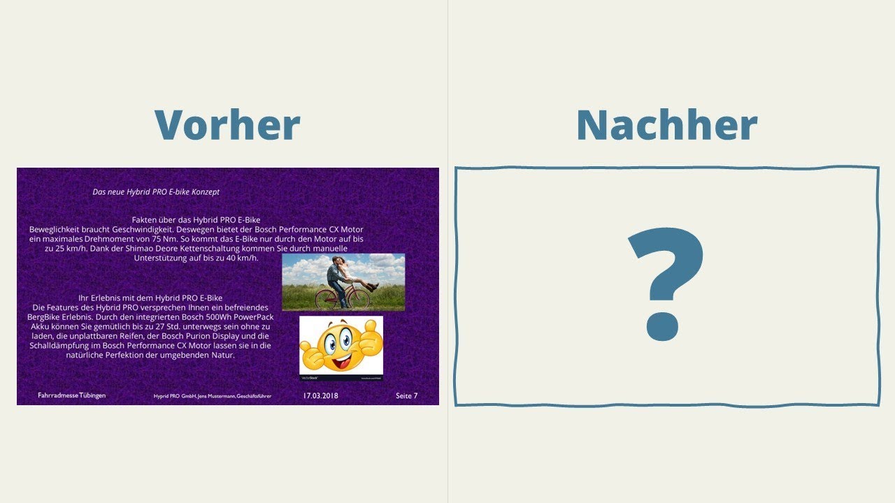 Vorher-Nachher: PowerPoint-Folien - Schau Dir an wie wir diese Folie ...