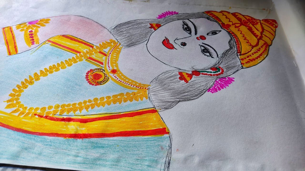 Navarathri Special- Devi Durga Drawing - YouTube