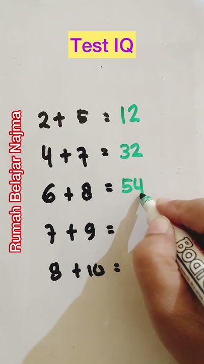 Berapa Nilai IQ Kamu???. #shorts #matematika - YouTube