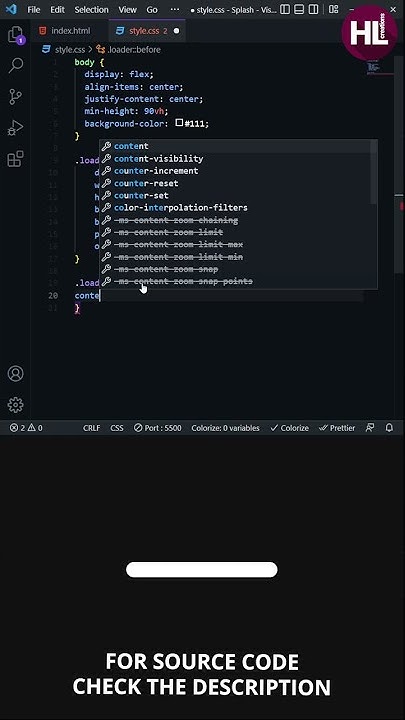How To Make Website Preloader Using Html Css Js Page Loading Website Loading Animation Youtube
