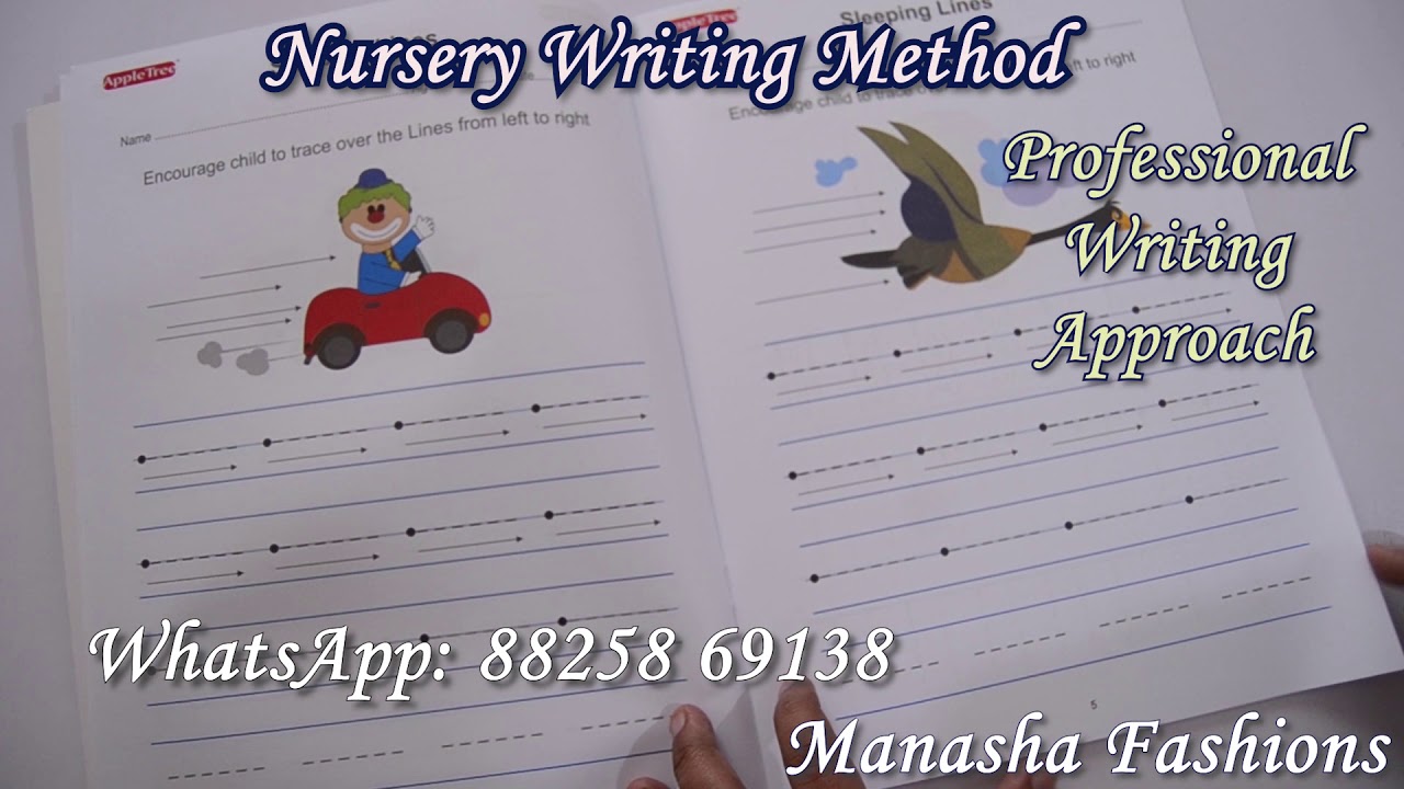 Nursery Writing Methods/Writing practice/Nursery book/8825869138 - YouTube