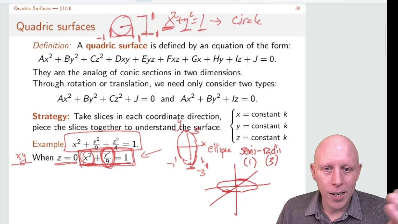 Multivariable Calculus - Ch 10.6 - Quadric Surfaces - YouTube