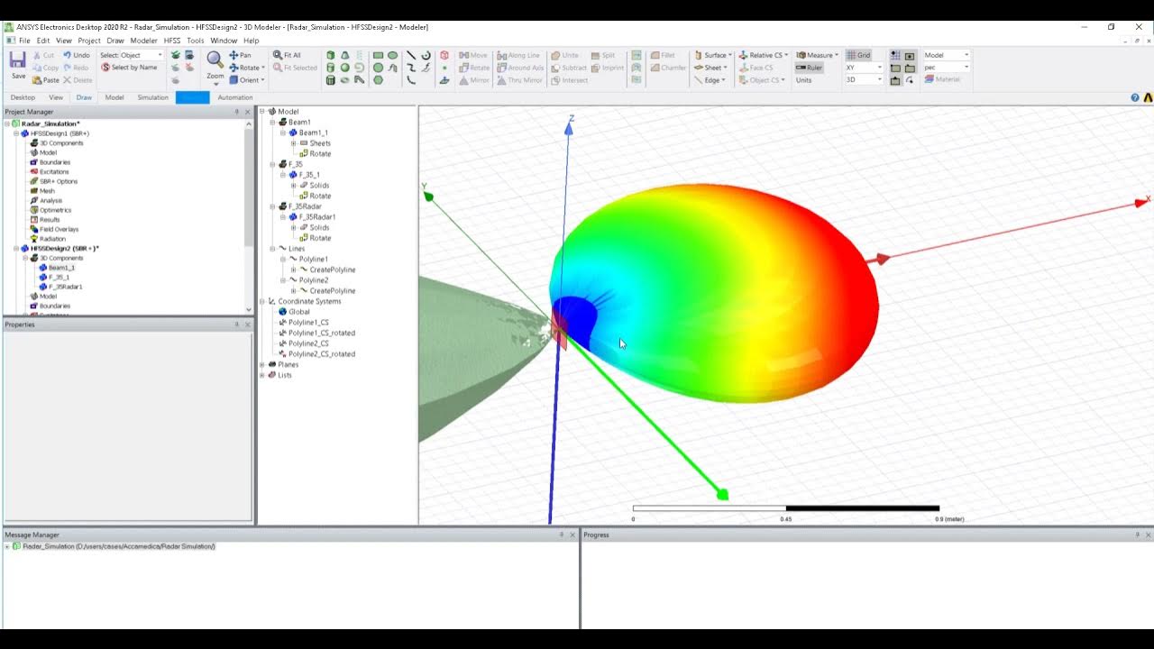 Pulsed and FMCW radar simulation in Ansys HFSS SBR+ - YouTube
