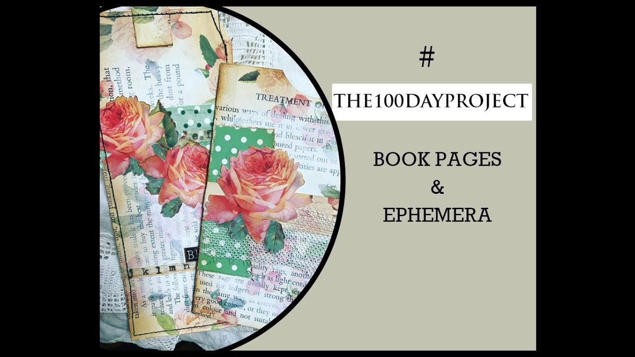 DAY47 #the100dayproject BOOK Page Projects - YouTube